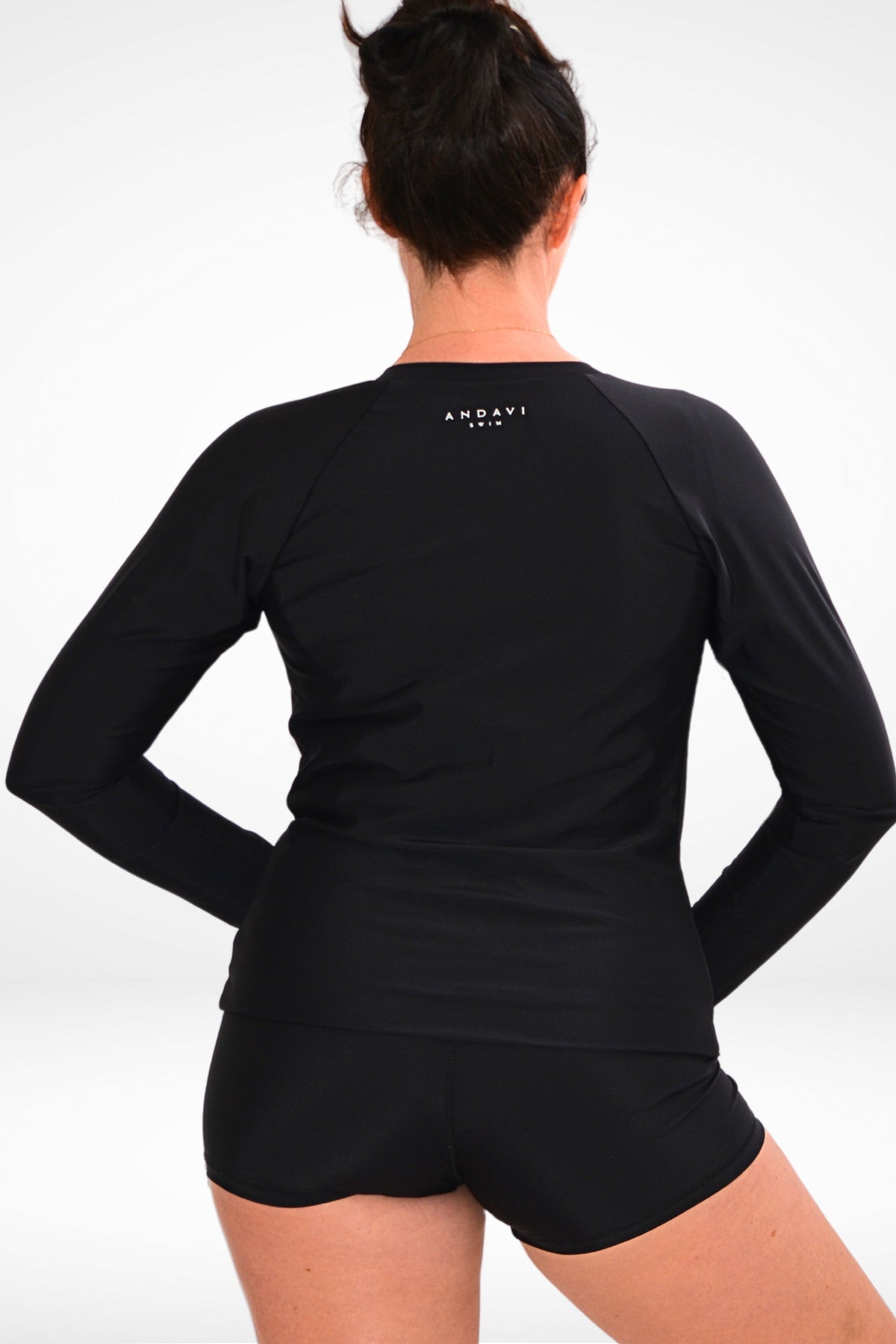 Hannah Long Sleeve Swim Top Rash Guard | Andavi Swim | Australia