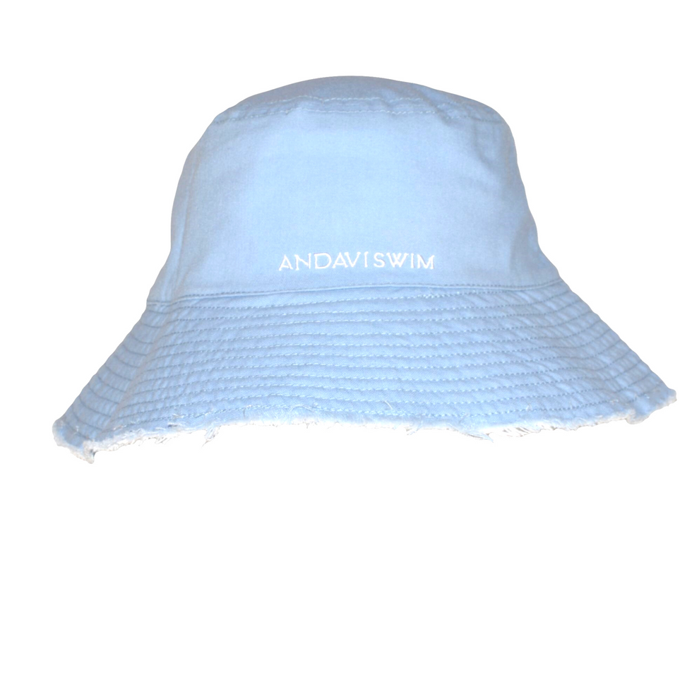 Reversible Raw Edge Bucket Hat | Andavi Swim Australia